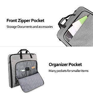 MATEIN Carry On Garment Bags for Travel, Water Resistant Hanging Suit Bag for Men Women, Foldable Garment Luggage with Wrinkle Free Suitcase Cover for Suit Gown Overshirt Sweater, Grey