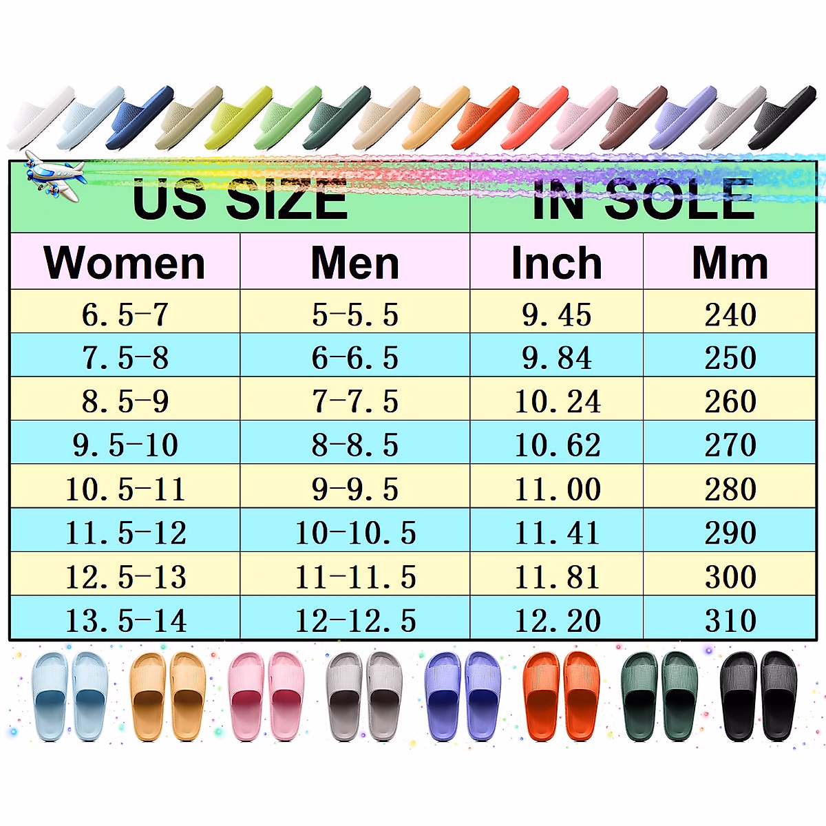 House Slippers For Women & Men - Cloud Slippers Non Slip Pillow Shower Slides Open Toe Comfy Quick Drying Bathroom Sandals For Spa Pool Gym Beach Indoor and Outdoor Grey 4041