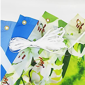 JKQ Easter He is Risen Backdrop Banner 73 x 43 Inch Large Size Jesus Resurrection Cross Sun Lily Background Banner Religious Holiday Party Decorations Easter Spring Indoor Outdoor Photo Booth Props