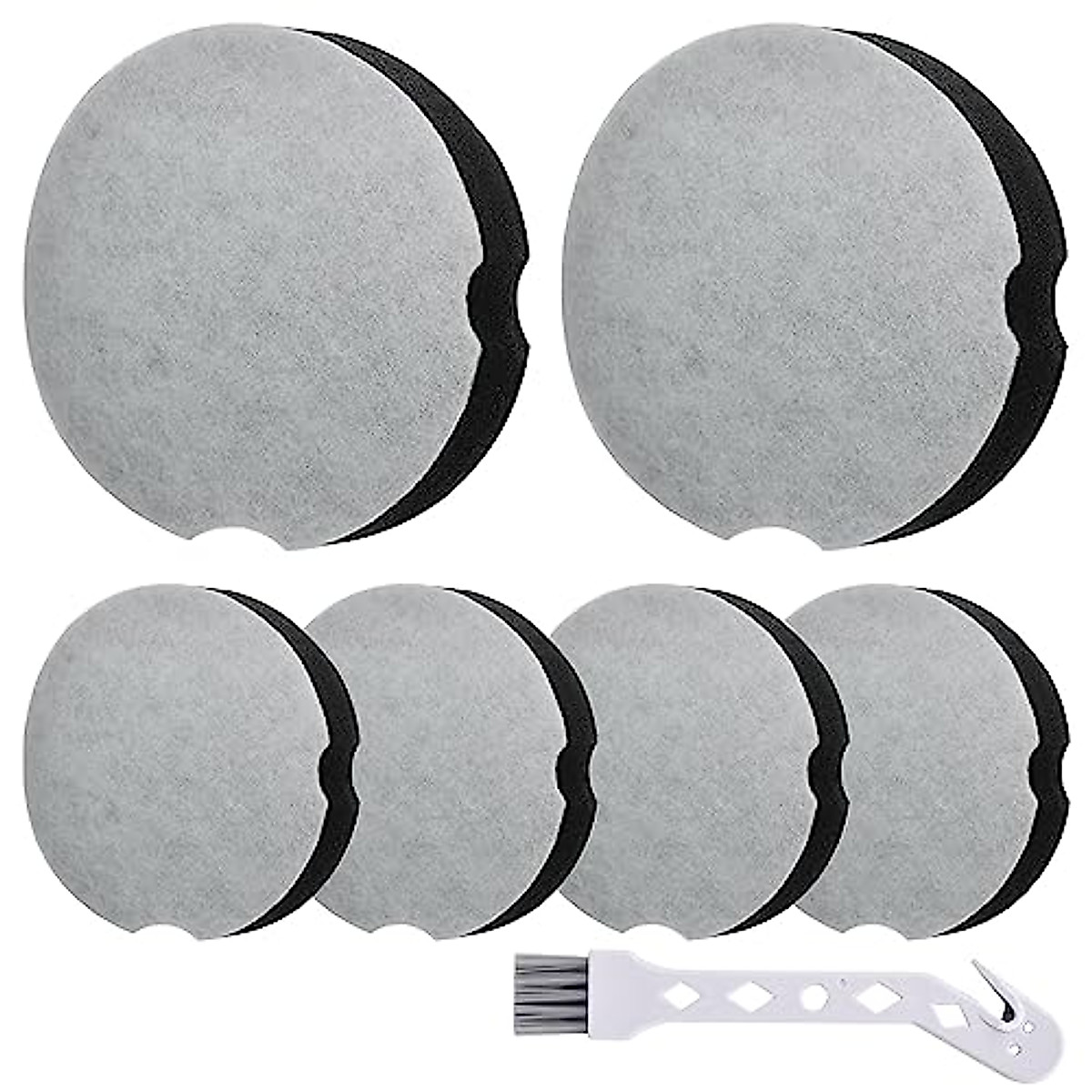 Qtrollc Filter Replacement for Bissell Powerforce Compact Lightweight Upright 1520 2112 2690 3437 3508 Vacuum Cleaner, Compare to Part #1604896/160-4896 (6 Pack)