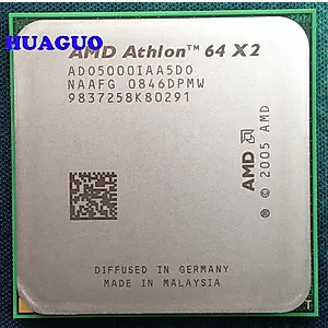AMD Athlon 64 X2 Dual-Core 5000+ 2.6 GHz Processor with 1024KB L2 Cache and 64-Watt Socket AM2 (ADO5000DSWOF)