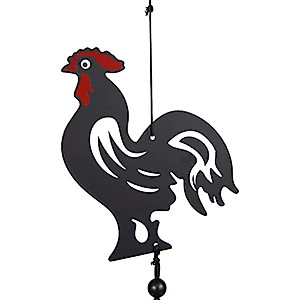 VP Home 33" H Rhythmic Roosters Chicken Wind Chimes for Outside, Unique Roosters Rhythmic Windchimes Outdoor Decoration Garden Decor, Chicken Decor Gift for Women, Mom, Grandma, Unisex