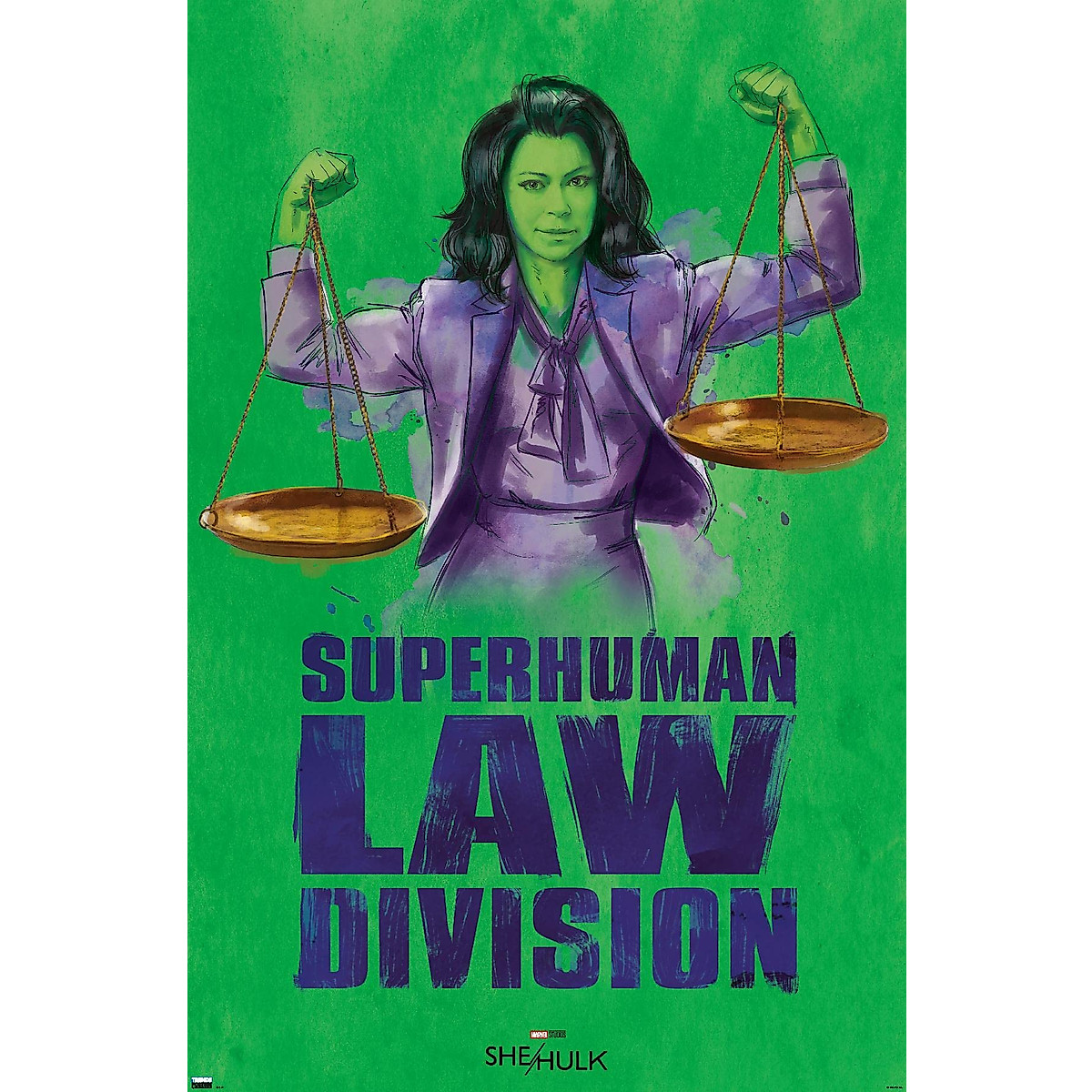 Trends International Marvel She-Hulk: Attorney At Law - Super-Human Law Division Wall Poster, 34L x 22.4W, Premium Unframed Version