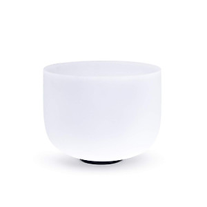 Hye-eun 12 Inch B Note Crystal Singing Bowl Crown Chakra with Purple Carrying Case for Yoga Meditation Sound Healing Energy