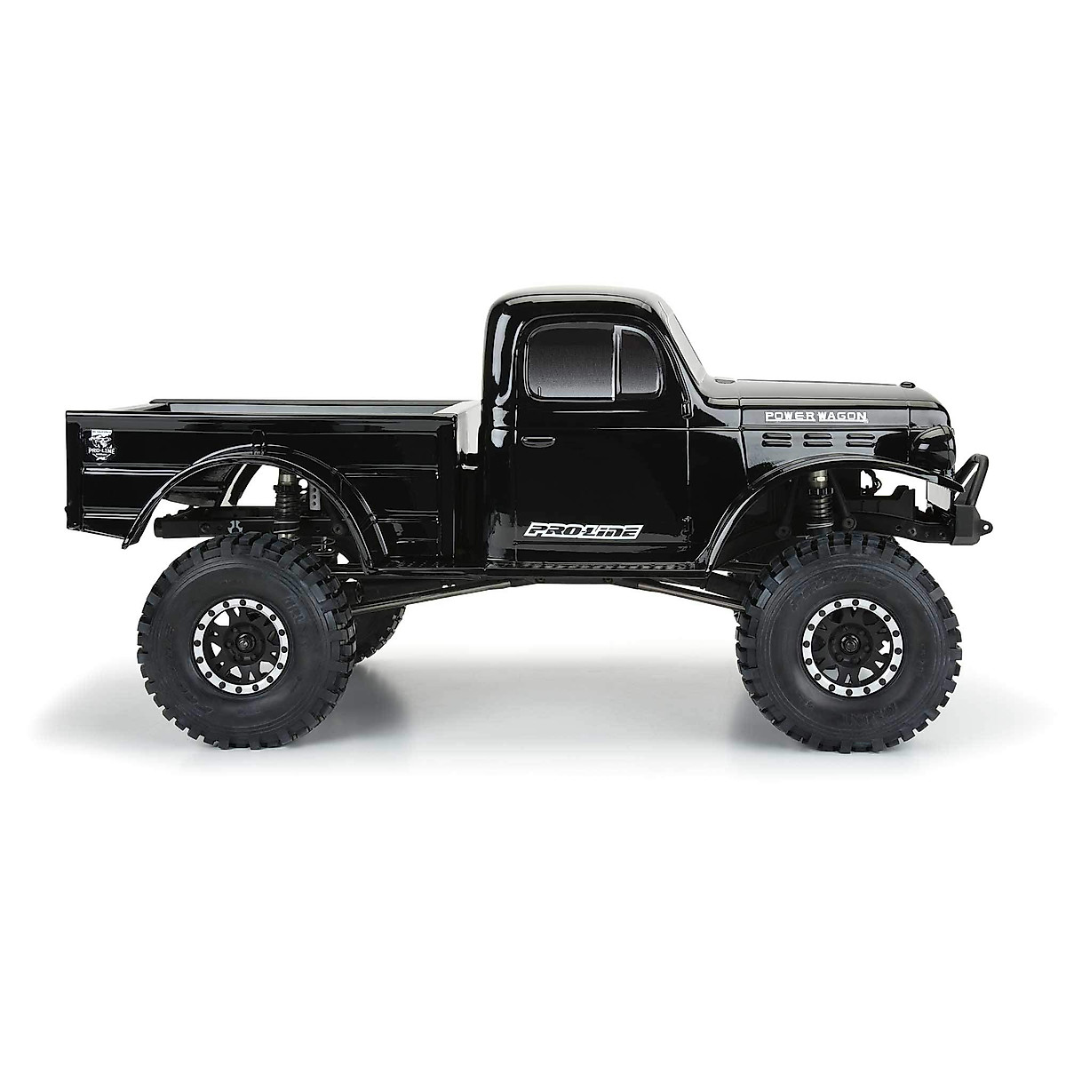Pro-line Racing 1946 Dodge Power Wagon Black 12.3 WB Crawlers PRO349918 Car/Truck Bodies Wings & Decals