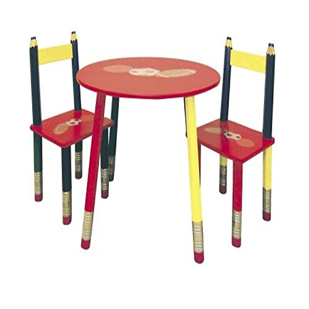 ORE International Kids' Primary-Color 3-Piece Table Set