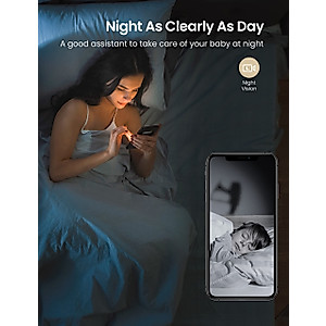 GNCC Pet Camera with Phone APP, Indoor Camera for Baby/Pet/Security(2 Pack), Wi-Fi Camera with Motion/Sound Detection, SD&Cloud Storage, 2-Way Audio, Horizontal Remote, Manual Up and Down