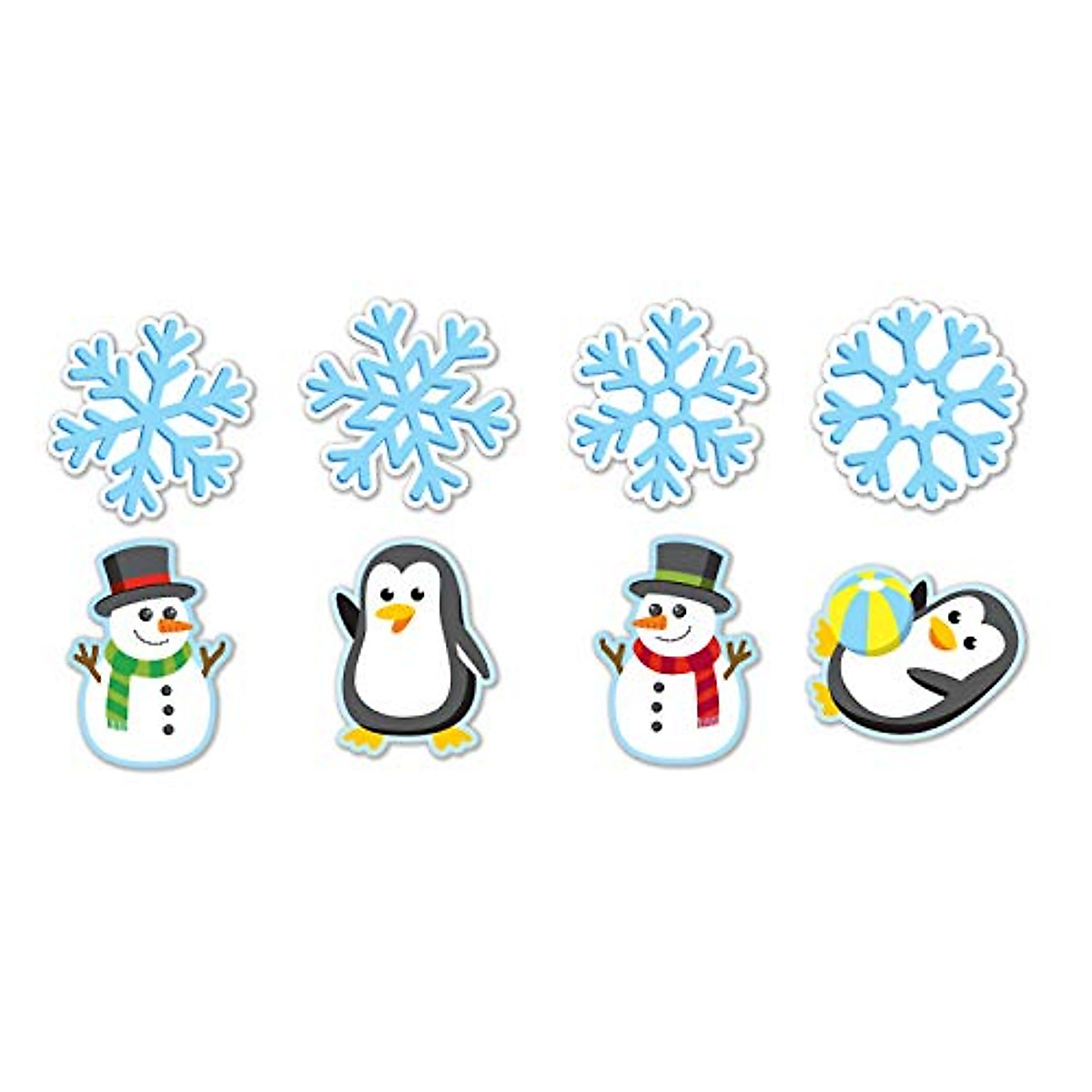 96 Pack - Spring, Fall, Winter Bulletin Board Classroom Decorations - Laminated