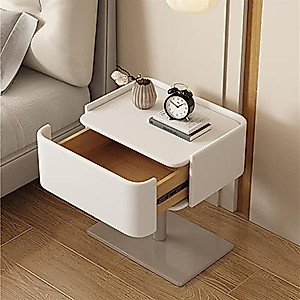 HIGOH Bedside Table Mobile Bedside Table to Store Dresser Cosmetics Bedside Table