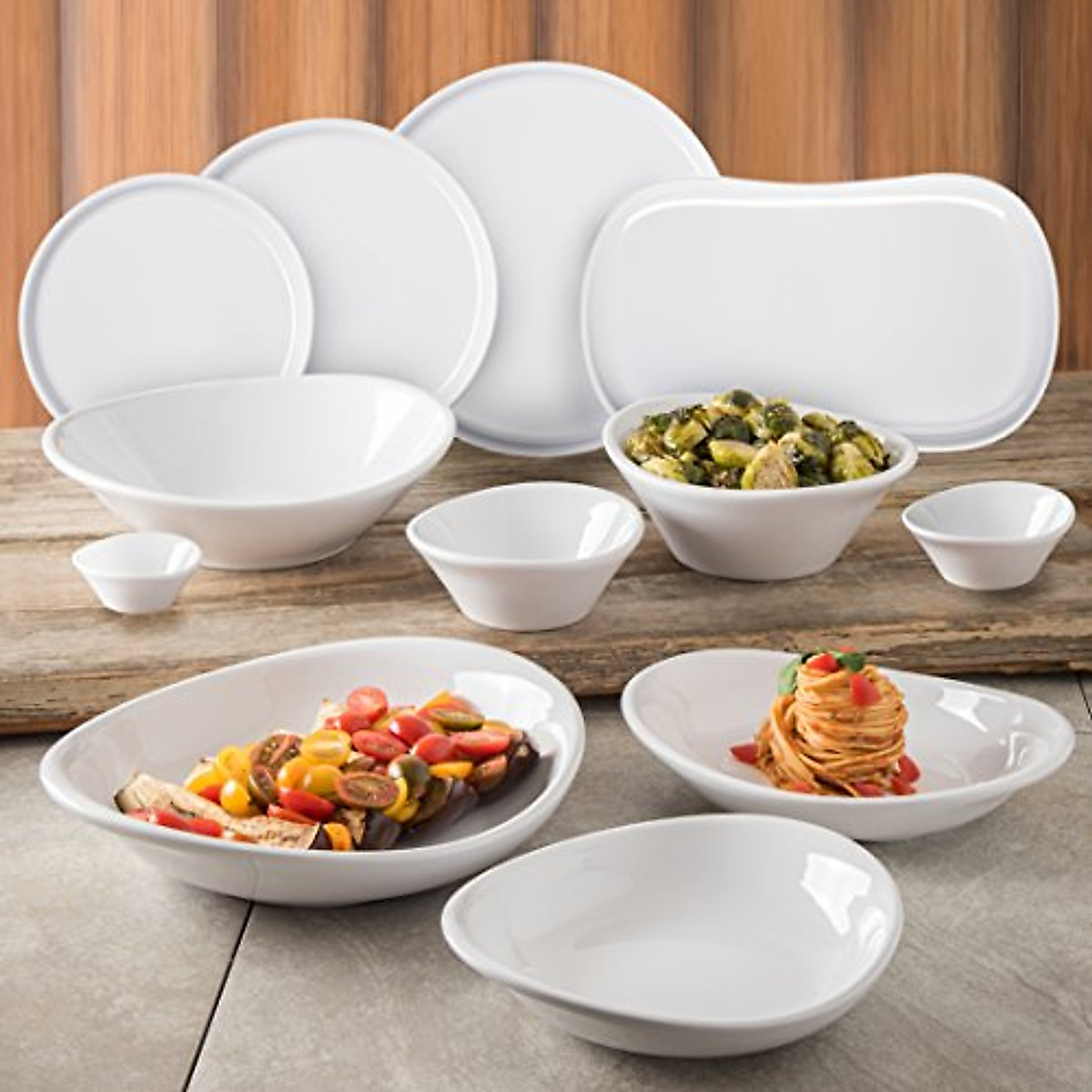 Carlisle FoodService Products Stadia Resuable Plastic Bowl for Home and Restaurant, Melamine, 32 Ounces, White