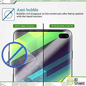 IQ Shield Matte Screen Protector Compatible with Galaxy S10 Plus 6.4 inch (Max Coverage)(2-Pack) Anti-Glare Anti-Bubble Film (NOT Compatible with Verizon S10 5G 6.7)