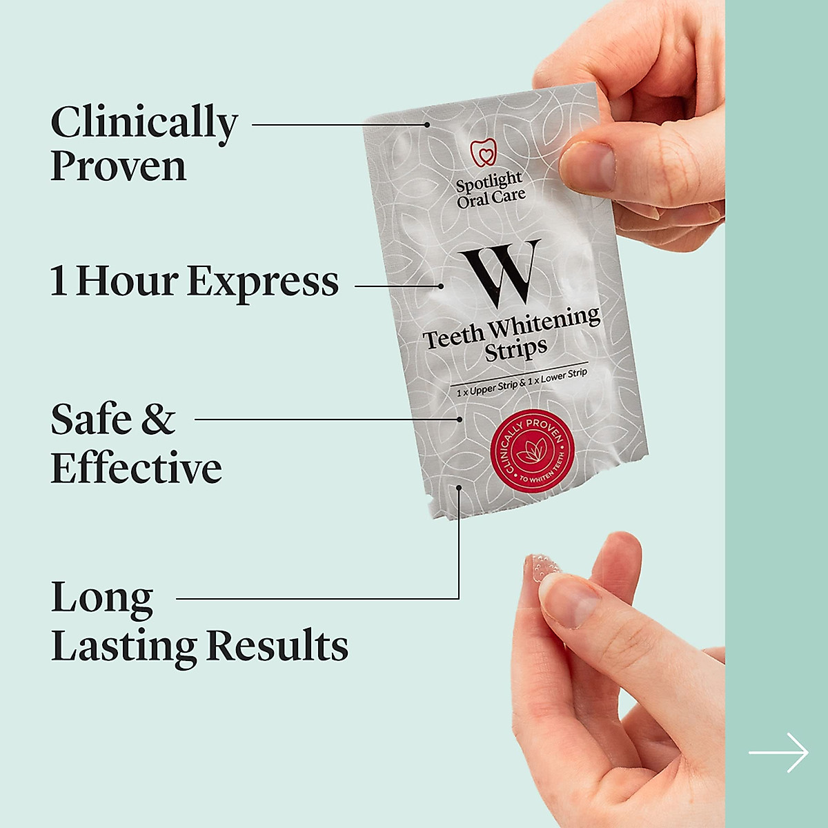 Spotlight Oral Care Teeth Whitening Strips | Gently Whitens Teeth Gradually & Safely (Whitening Strips)