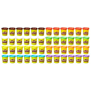 Play-Doh Bulk Pack of 48 Cans, 6 Sets of 8 Modeling Compound Colors, Perfect for Halloween Treat Bags, Party Favors, Arts & Crafts, 3oz, Preschool Toys 2+ (Amazon Exclusive)