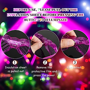 12 Pairs Light up Glasses Glow in The Dark Party Supplies Halloween Glow Glasses for Party Flashing Multi Colored Led Sunglasses Heart LED Glasses for Adults Teens Halloween Party