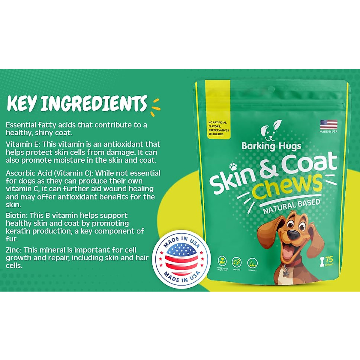 Barking Hugs Digestive Chews and Skin & Coat Chews