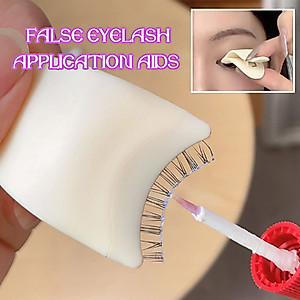 YEJAHY Eyelash Brush Tool, Makeup Cosmetic Eyelash Tool, Eyelash Curler, Mascara Guard, Reusable Makeup Helper for Assist Comb Brush Guard Eyelashes