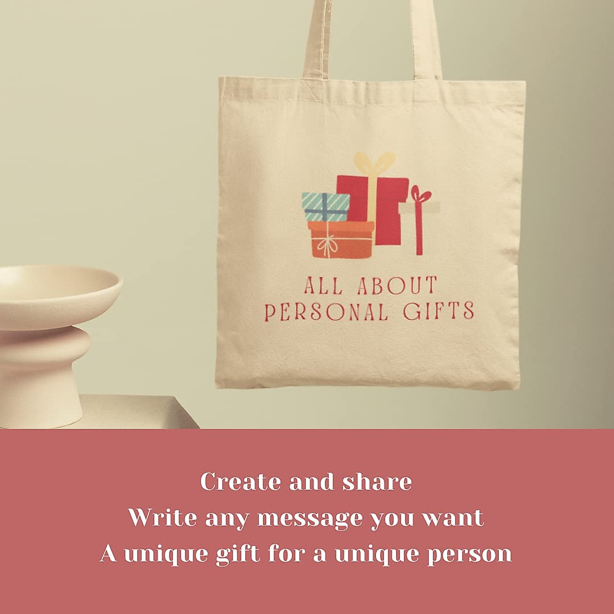 Dancinggoods Personalized Sports car Cotton Tote Bag with handle, Canvas Bag