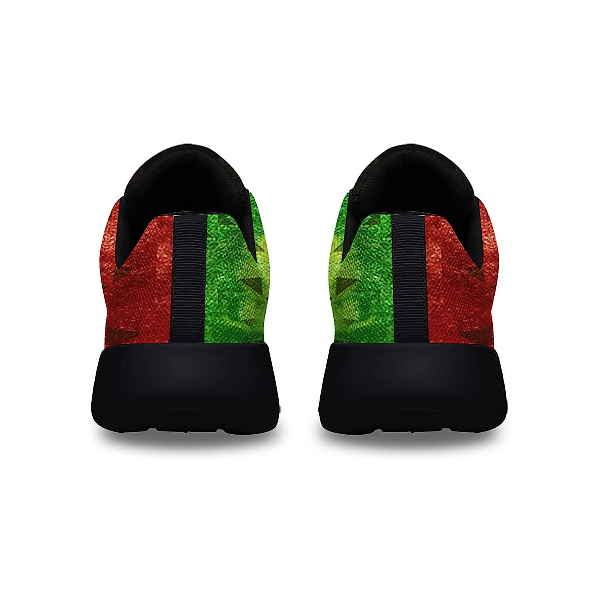 Black Queen African Shoes for Men Women Running Sneakers Breathable Casual Sport Tennis Shoes Gift for Him Her Black Size 5