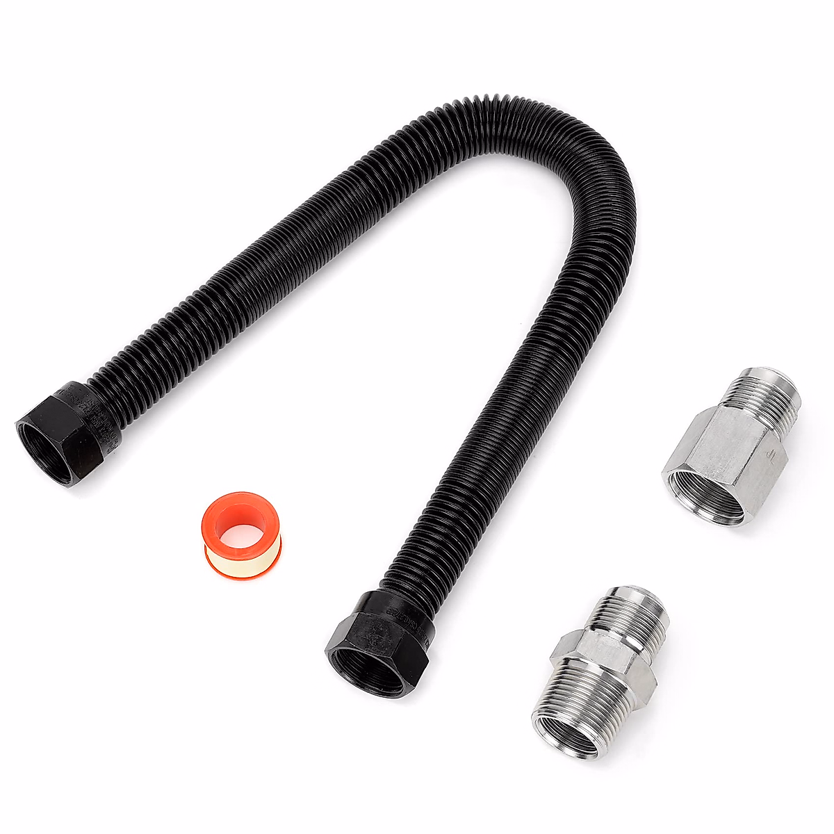 Stanbroil 3/4" x 18" Non-Whistle Flexible Flex Gas Line for Natural Gas or Liquid Propane Fire Pit and Fireplace