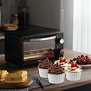 50 Pack Jumbo Cupcake Cups With Lids,LNYZQUS 5.5 Oz Foil Cupcake Muffin Liners,Disposable Ramekins Pans Muffin Tins,Large Baking Cups Cupcake Wrappers Holders -White in gold