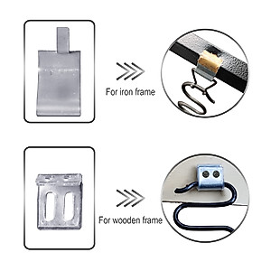 Yoogu 20inch Sofa Chair Upholstery Spring Replacement Includes Clips 4 PCS for Furniture Couch Repair or Other Applications