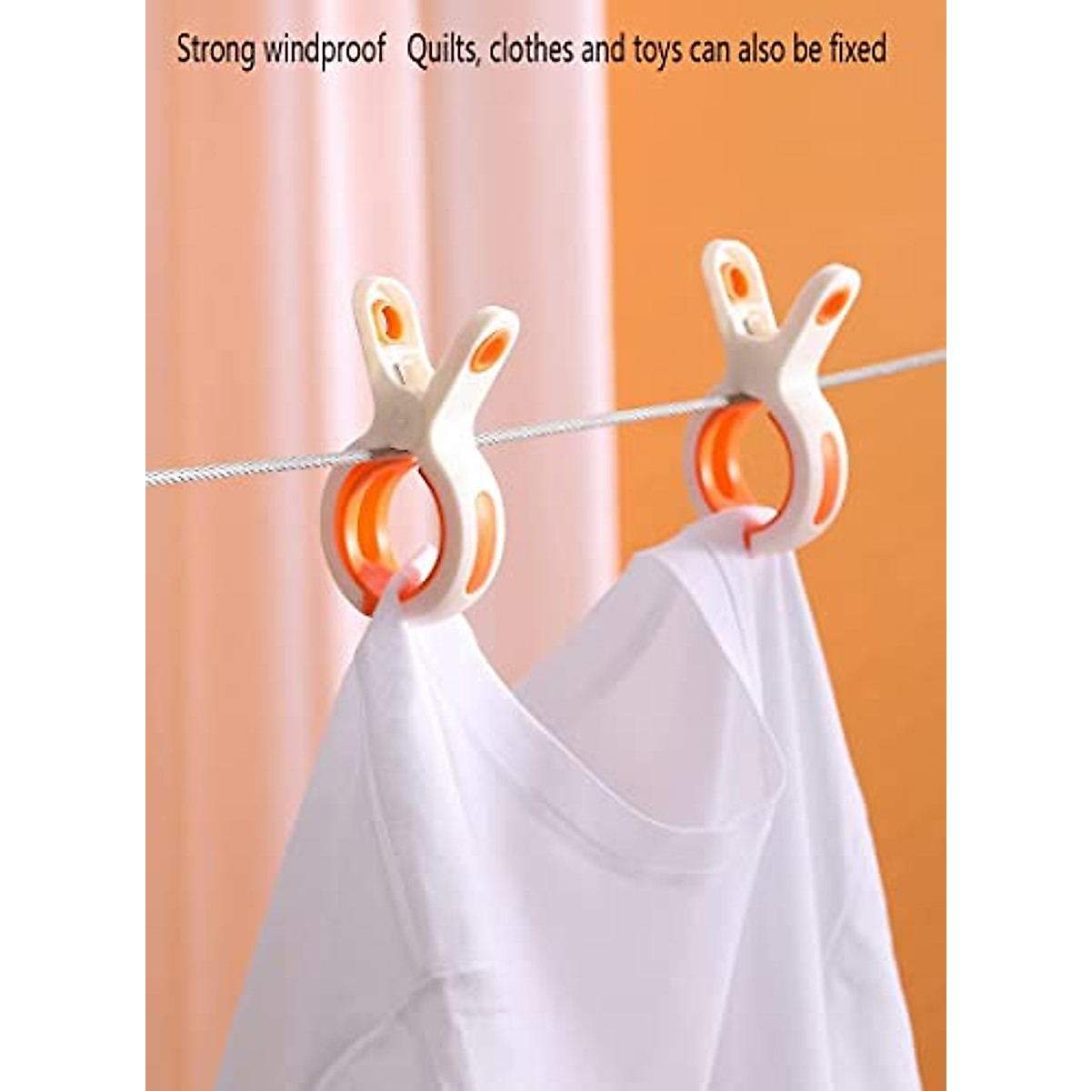 Rovedcity Heavy Duty Clothes Pins for Beach Blankets Cruise Heavy Laundry Clothespins Windproof Clamps Easy Store Clothes Pegs(5 Pack) (Green)