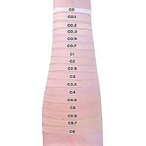 Makeup Revolution Conceal & Define Concealer, Full Coverage Makeup Concealer, Matte Finish & Long Wear, For Fair Skin Tones, Vegan, C1, 4ml