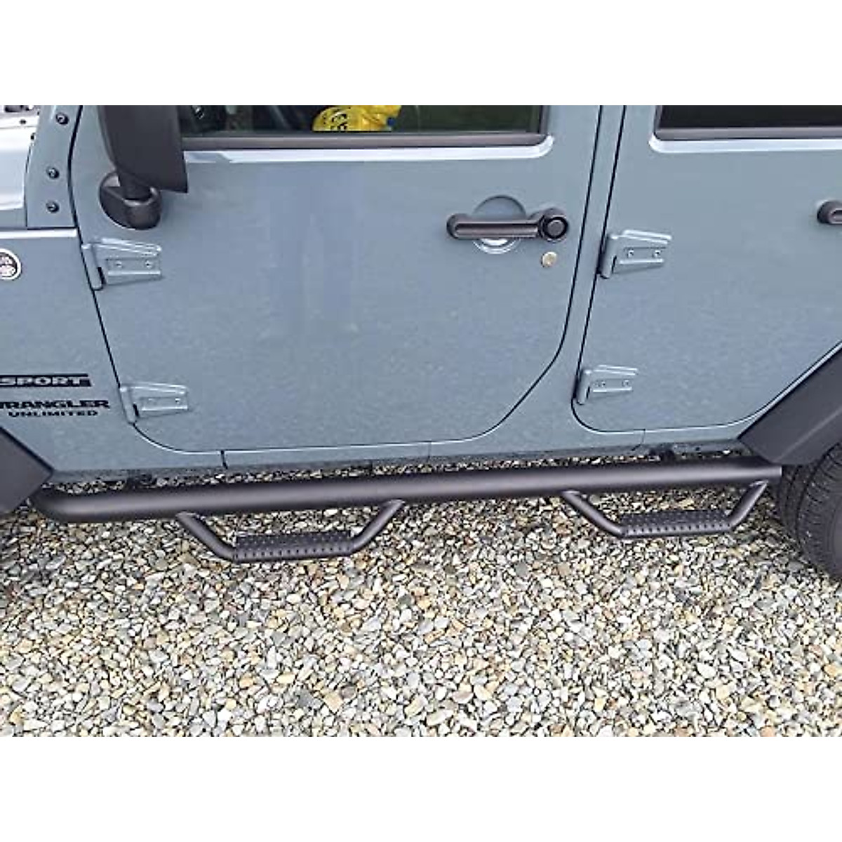 n-FAB | T0580CC | Nerf Step, Wheel 2 Wheel , Gloss Black, 05-15 Toyota Tacoma Double Cab 5' Short Bed