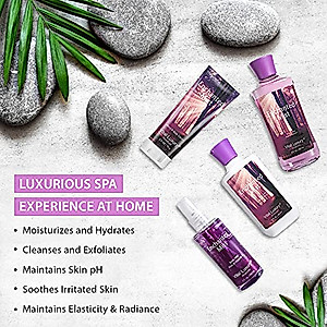 Vital Luxury Bath & Body Kit, 3 Fl Oz, Ideal Skincare Gift Home Spa Set, Includes Body Lotion, Shower Gel, Body Cream, and Fragrance Mist, Valentines Day Gifts for Her and Him(Enchanted Mist)