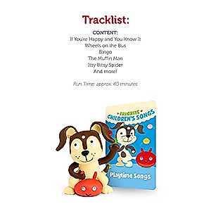 Tonies Playtime Puppy Audio Play Character with Playtime Songs