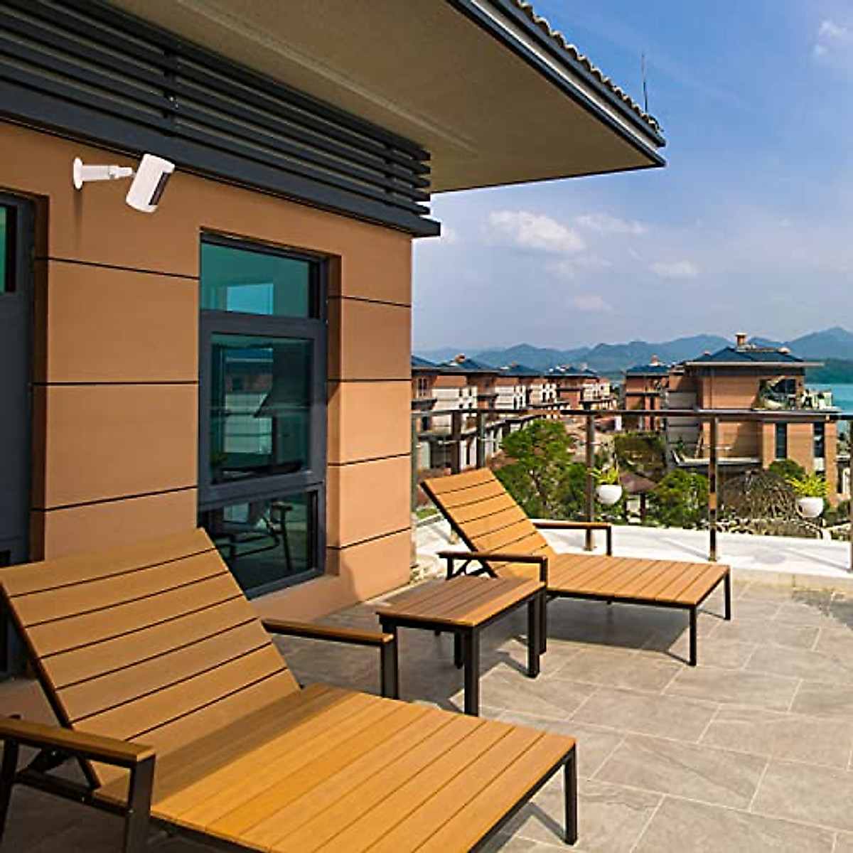 (Metal 2 Pack) 360 Degrees Adjustable Security Wall Mount for Ring Stick Up Cam/Ring Indoor Cam/Wyze Cam/Eufy Cam/Arlo Cameras, Fits All Cameras with Standard 1/4 Threaded Holes-White