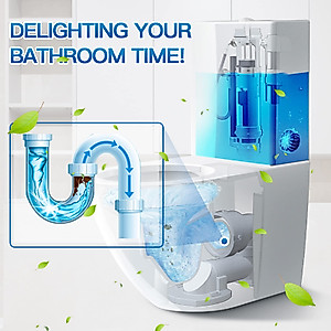 Vacplus Toilet Bowl Cleaners, Ultra-Clean Toilet Cleaners for Deodorizing & Descaling, Long-Lasting Blue Toilet Bowl Cleaner Tablets with Sustained-Release Technology Against Tough Stains (20 PACK)