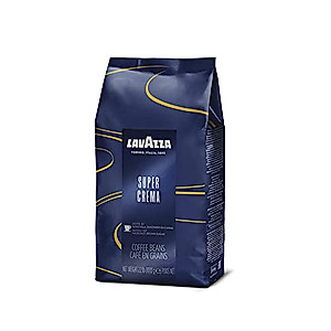 Lavazza Super Crema Whole Bean Coffee Blend, Medium Espresso Roast, 2.2 Pound (Pack of 1) & Crema e Aroma Whole Bean Coffee Blend, Medium Roast, 2.2-Pound Bag