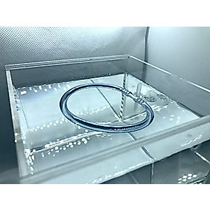 Invisible Feeding Ring (Customizable and Auto-Leveling) Food Portal for Floating Plant Aquariums and Fish Tanks (Standard 2.5" Feeding Ring)