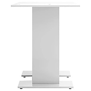 vidaXL Dining Table Home Indoor Kitchen Dining Room Living Room Office Dinner Dinette Table Desk Furniture High Gloss Black Engineered Wood