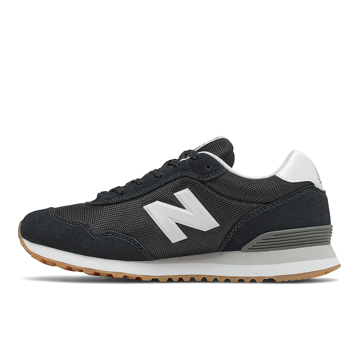 New Balance Men's 515 V3 Classic Sneaker, Black/Nb White, 10