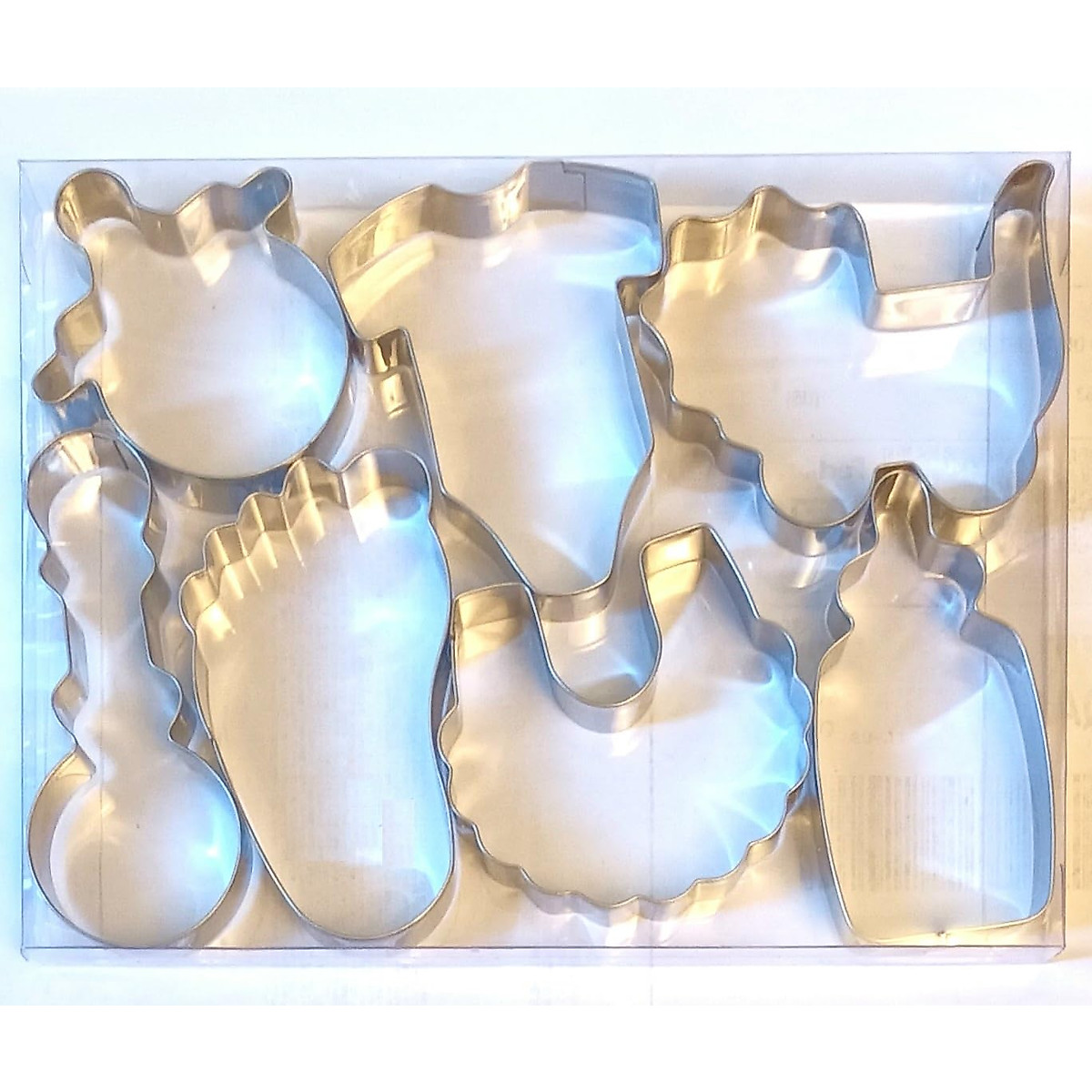 LAWMAN Baby bottle Bib Clothes Stroller Pacifier Fondant Pastry Biscuit baking Cookie Cutter Set