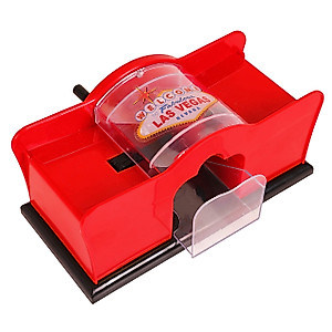 Kangaroo Manual Card Shuffler 2 Deck for Blackjack, Uno, Poker, Omaha; Quiet, Manual Card Mixer, Hand Cranked, Casino Equipment Card Shuffling Machine, Cards Holder uno shuffler Card Machine
