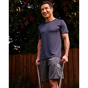 5 Pack Men’s Active Quick Dry Fit Short Pockets Athletic Running Gym Basketball Workout Activewear Sports Men, Set 9, XXL, Pack of 5