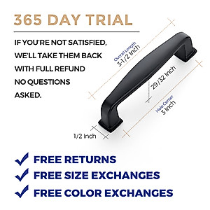 Ravinte 15 Pack Solid 3 Inch Kitchen Cabinet Handles Matte Black Cabinet Pulls Black Drawer Pulls Kitchen Cabinet Hardware Kitchen Handles for Cabinets Cupboard Handles Drawer Handles