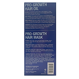 Difeel Biotin Pro-Growth 4-PC Hair Care Gift Set - Shampoo (12oz), Conditioner (12oz), Hair Oil (7oz), and Hair Mask (12oz)