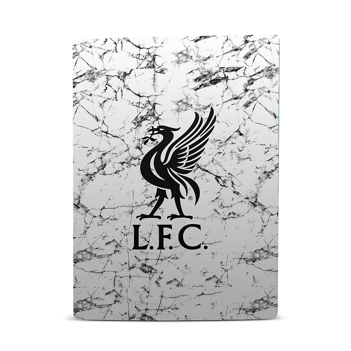 Head Case Designs Officially Licensed Liverpool Football Club Black Liverbird Marble Art Vinyl Faceplate Gaming Skin Decal Compatible With Sony PlayStation 5 PS5 Digital Console & DualSense Controller