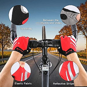 KynciLOR Cycling Gloves for Men Lightweight Mountain Biking BMX Gloves MTB and Road Bike Gloves for Women Running Wheelchair Driving