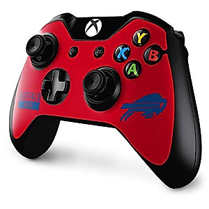 Skinit Decal Gaming Skin Compatible with Xbox One Controller - Officially Licensed NFL Buffalo Bills Red Performance Series Design