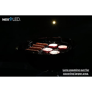 NextLED NT-7647-F Magnetic BBQ Grilling Light for Outdoor Grill, 18-Inch Flexible Gooseneck, Heat & Weather Resistant, IP-54, Warm Natural Lighting Shows True Color of Your Food, Perfect Grill Gift