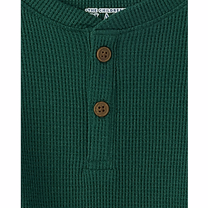 The Children's Place,and Toddler Boys Long Sleeve Thermal Henley Top,4T