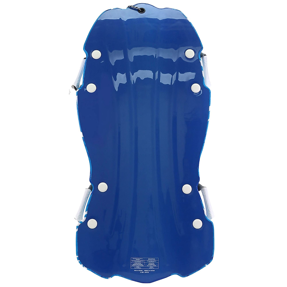 RYDR 46 Inch Molded Snow Sled (Royal Blue) - Two Riders Kids Winter Foam Sled Downhill Toboggan Sleds Plastic Sledding Board Xtreme Heavy Duty Racer Sleigh for Children, 45