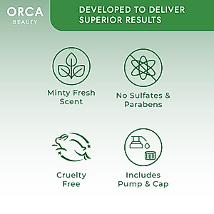 Tea Tree Oil Shampoo and Conditioner Set for Oily Hair, Dry Scalp & Dandruff - 2x16oz for Men & Women