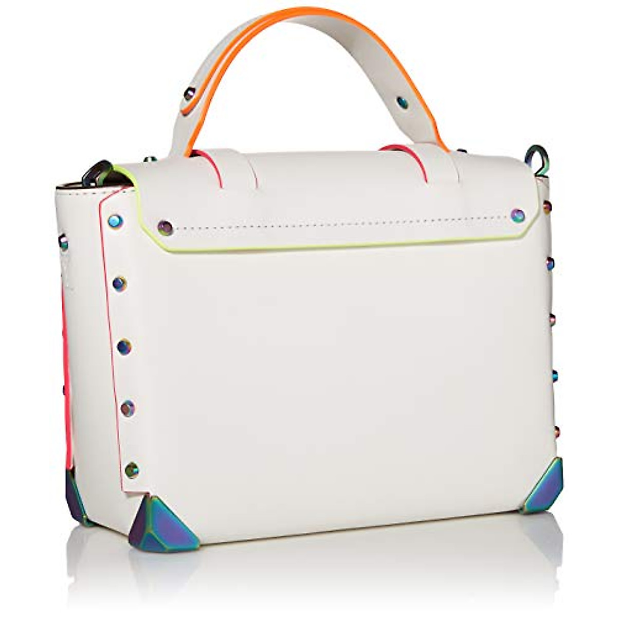 MICHAEL Michael Kors Manhattan Medium Top-Handle School Satchel Optic White One Size