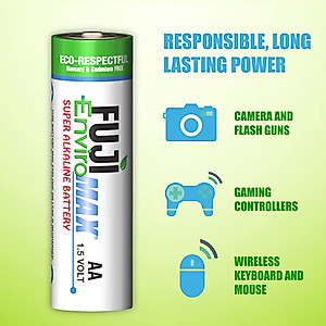 Fuji Enviromax 4300SP48 EnviroMax AA Super Alkaline Batteries (48 Pack)